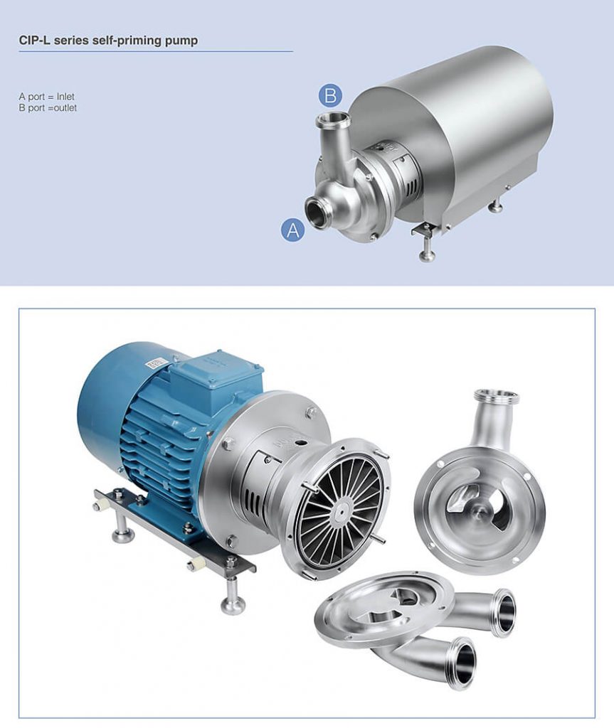 Sanitary Self-priming Stainless Steel CIP Pump – Donjoy Technology CO.,LTD
