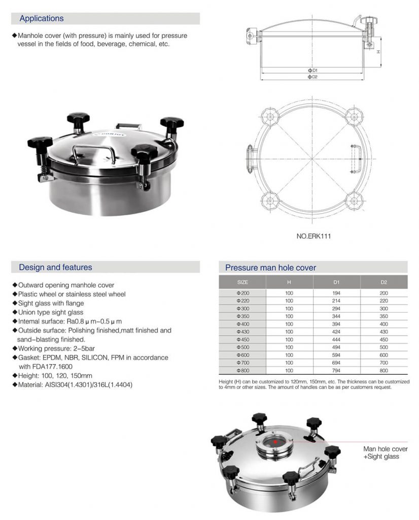 Stainless Steel Tank Manway – Donjoy Technology CO.,LTD