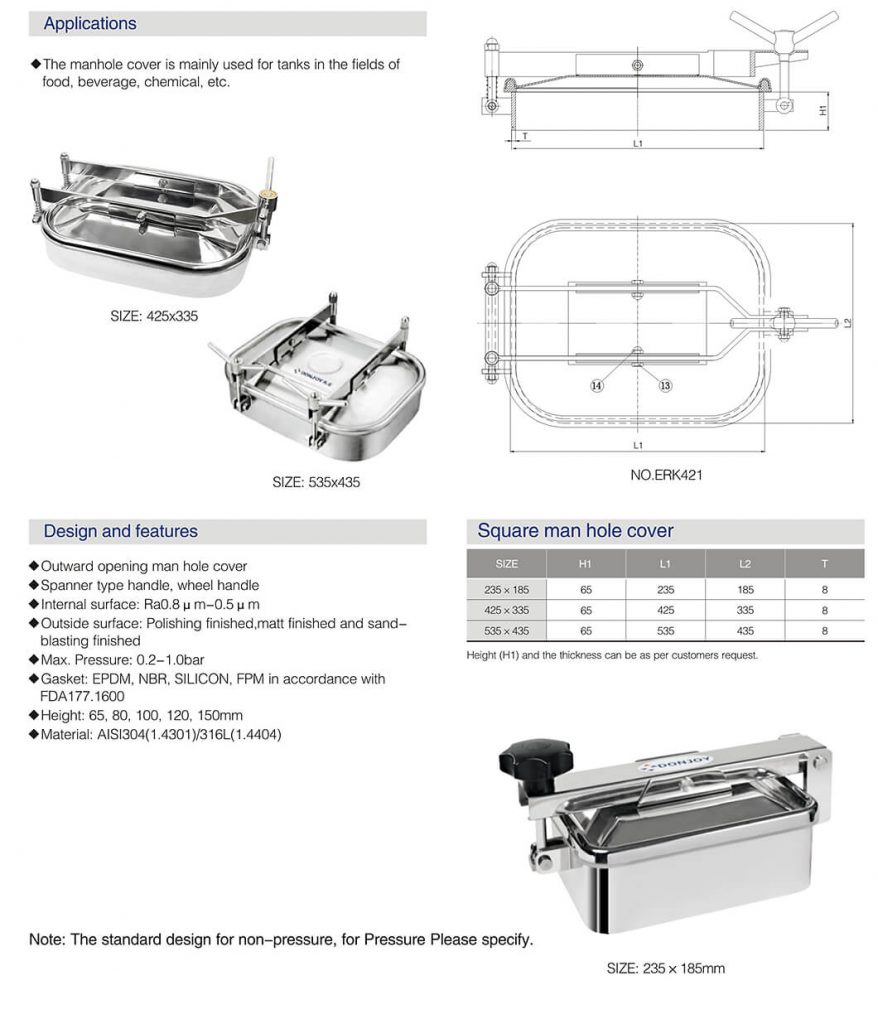 Stainless Steel Tank Manway – Donjoy Technology CO.,LTD